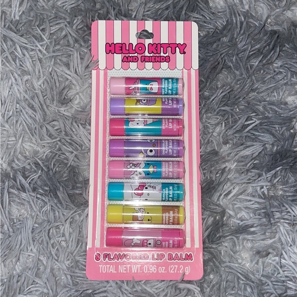 Hello Kitty | Makeup | Nwt Hello Kitty Sanrio Lip Balm 8 Pc Set | Poshmark